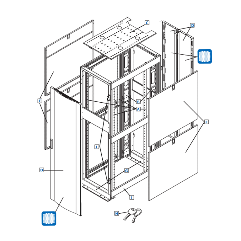 Enconnex Server Cabinets - Data Center Resources - Parts