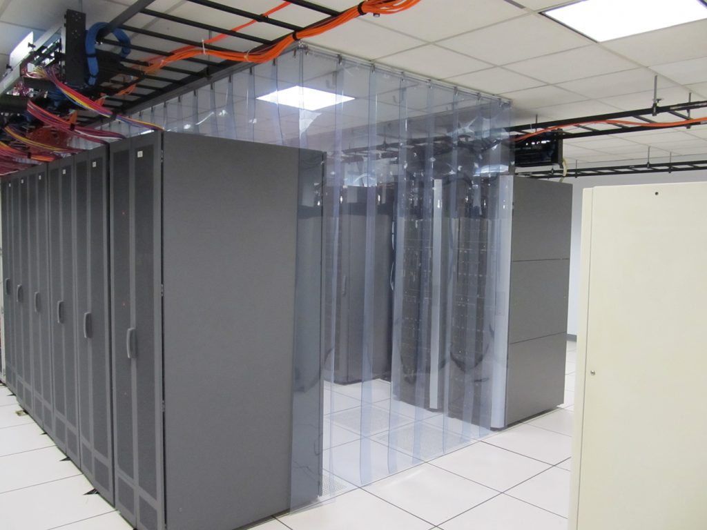 Flexible Aisle Containment Strip Curtains for Data Centers