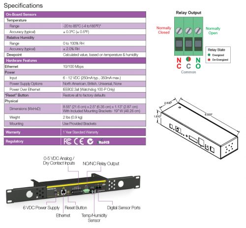 Geist Monitor Watchdog 100 / Watchdog 100-P - Data Center Resources ...